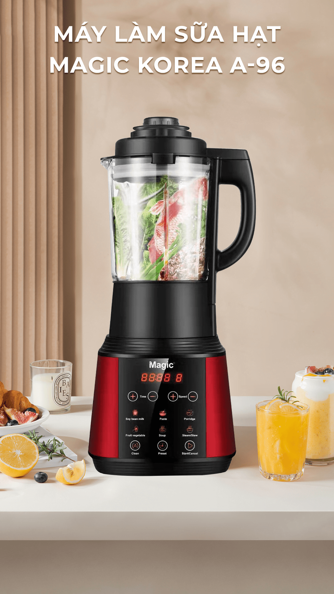 Review Máy Làm Sữa Hạt Magic Korea A-96 Đa Năng - Magic